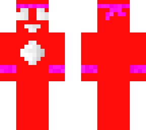 RED X PINK ninja | Minecraft Skin