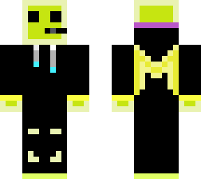 slime amarillo con la letra m | Minecraft Skin