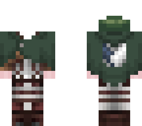 Attack on Titan Survey corps's uniform template | Minecraft Skin
