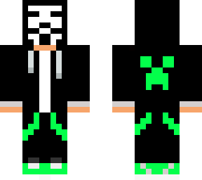 Neon Green Hacker | Minecraft Skin