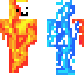 Fire And Water | Minecraft Skins