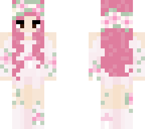 Pink flower fairy | Minecraft Skin