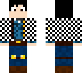 dantdm pants and white and black checkered jacket | Minecraft Skin