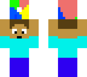 kid holding a beach ball | Minecraft Skin