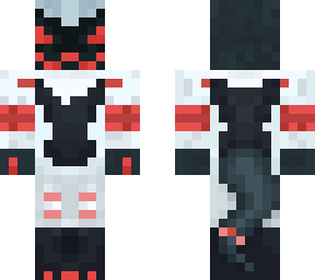Red Protogen boi | Minecraft Skin