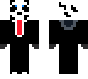 Secret Agent Panda | Minecraft Skin