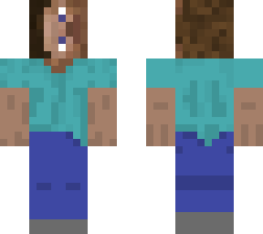 steve cabeza al costado | Minecraft Skin