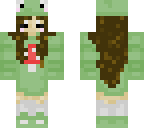 cute frog girl | Minecraft Skin