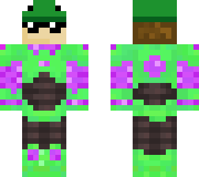 Frog in space invader suit | Minecraft Skin
