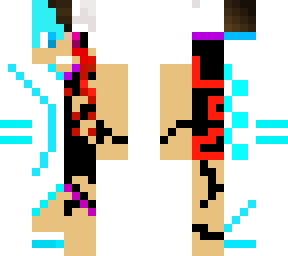 half demon half guy | Minecraft Skins