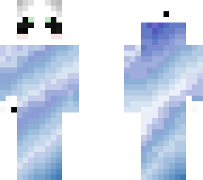 Panda baby blue gardient | Minecraft Skin