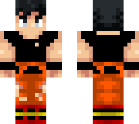 UI Goku Damaged Gi (Black Under Gi) | Minecraft Skin