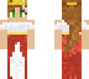 queen with purple jewel in crown | Minecraft Skin