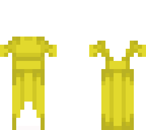 Yellow ball gown base no ribbon | Minecraft Skin