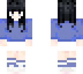 blue and white sports alt style | Minecraft Skin