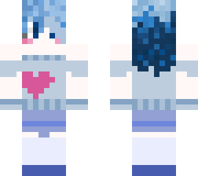 Cute blue girl | Minecraft Skin