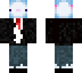 Blue axolotl | Minecraft Skin