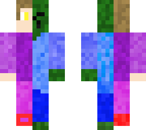 half zombie | Minecraft Skins