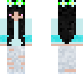 Light blue cute skin | Minecraft Skin