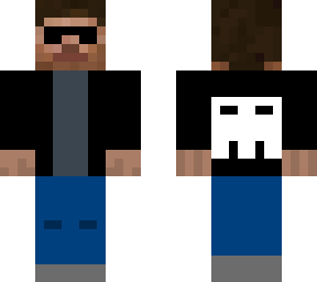 Steve with jacket and sunglasses. | Minecraft Skin