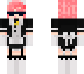 Ayato yuri maid costume remodeled | Minecraft Skin