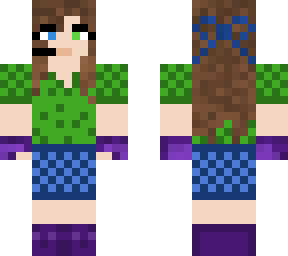 the classic gamer girl but dnf | Minecraft Skin