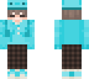 blue axolotl boy | Minecraft Skins