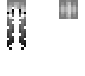 Female HB - Light Gray Fade Black | Minecraft Skin