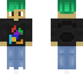 red and blue gamer | Minecraft Skins