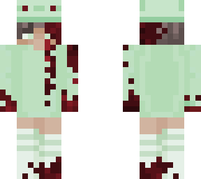 green blooded axolotl boy | Minecraft Skin