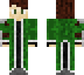Green Robes and Arm Armor | Minecraft Skin