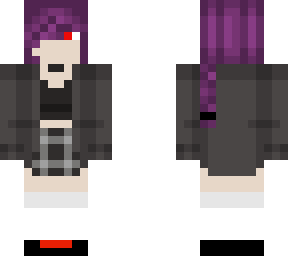 Purple Emo Girl Minecraft Skins