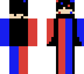 Red And Blue Bandit | Minecraft Skin
