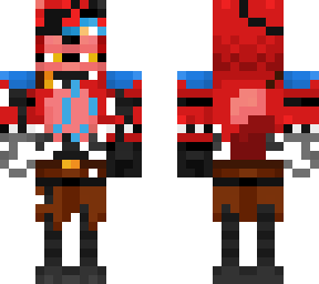 withered Glamrock foxy | Minecraft Skin