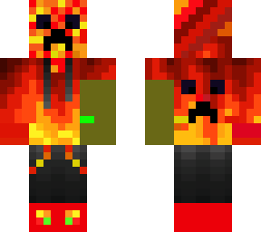 Fire Creeper | Minecraft Skins
