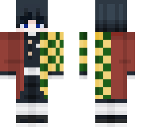 template anime giyu demon slayer | Minecraft Skins