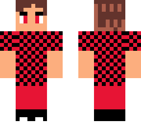 red checkered Minecraft skin | Minecraft Skin
