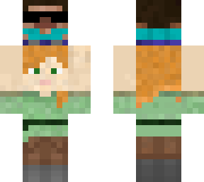 steve holding alex | Minecraft Skins