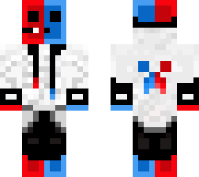 Red And Blue Gamer | Minecraft Skins