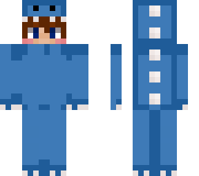 Blue Dinosaur boy | Minecraft Skin