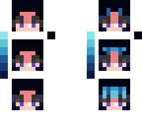 how I shade hair // pt. III - bangs | Minecraft Skin