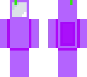 Purple Alien hat, Among Us | Minecraft Skin