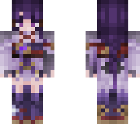 genshin raiden shogun | Minecraft Skins