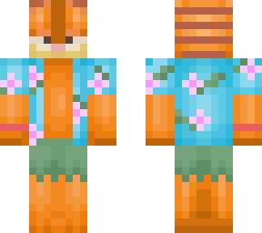 Thammy's Official Skin - Tropical Garfield | Minecraft Skin