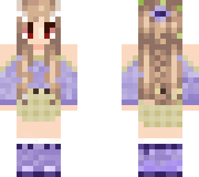 chica morada | Minecraft Skin