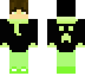 Green Gamer Boy | Minecraft Skin