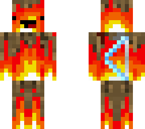 Derp wood on fire | Minecraft Skin