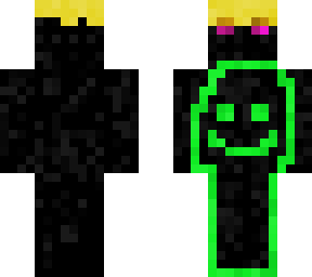 dream short enderman whit hair | Minecraft Skin