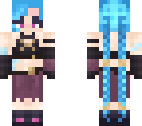 jinx arcane | Minecraft Skins