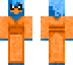 Blue Avian Monk | Minecraft Skin